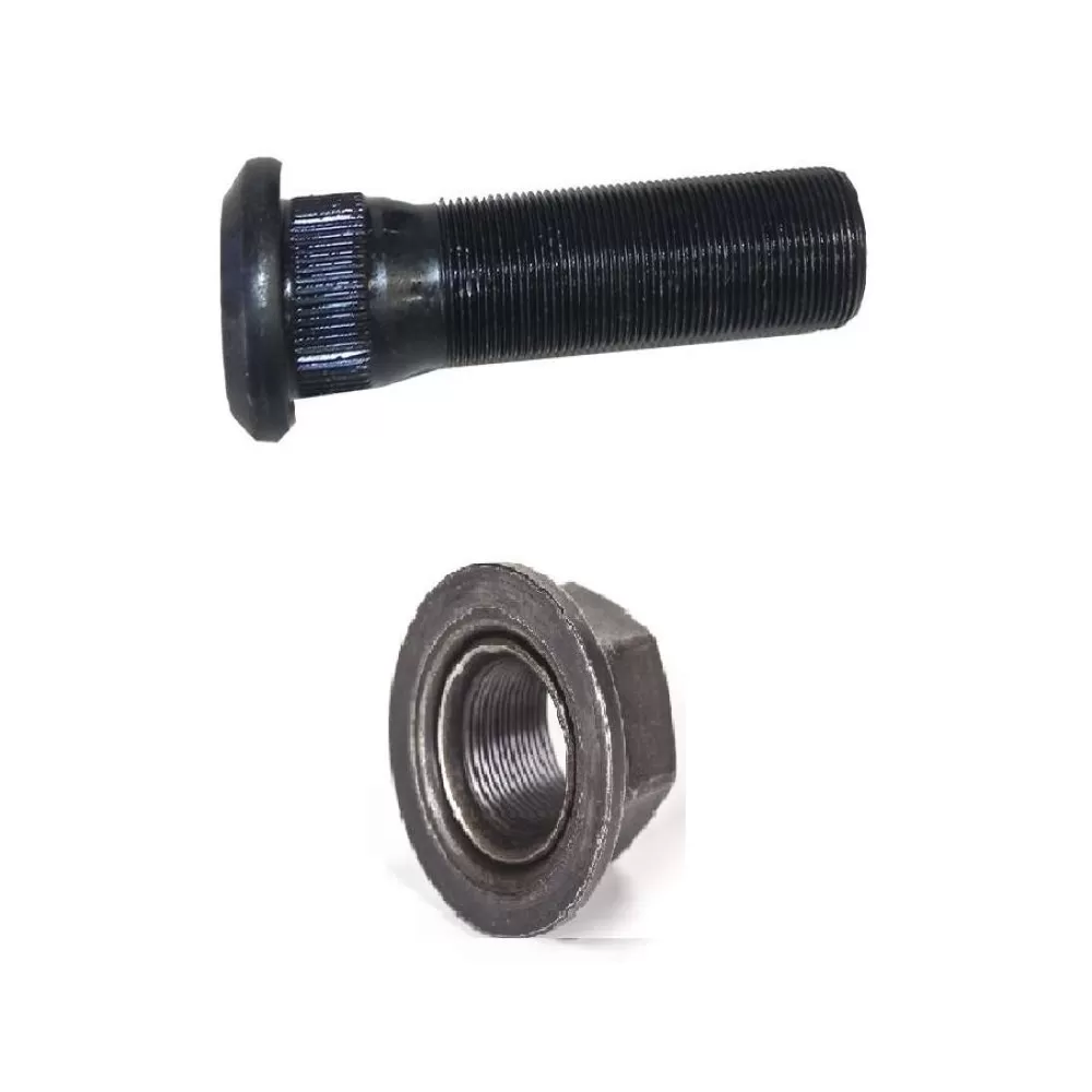 PARAFUSO DE RODA DIANTEIRO VOLVO FH13 M22 X 88MM COM PORCA CHAVE 33 ...